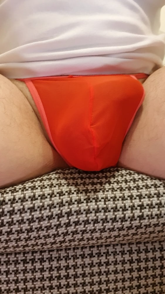 Red Sheer Mesh Panties Bulge 17 Pics Xhamster